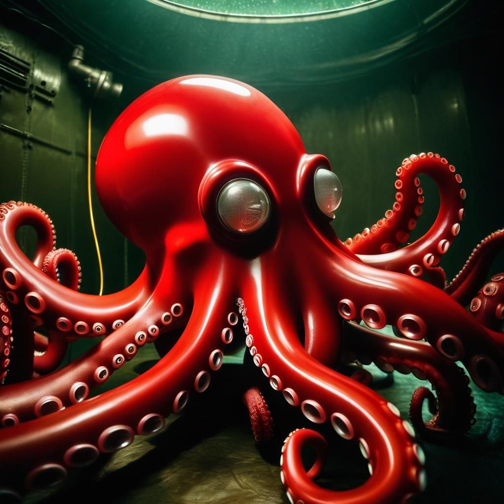 "Shiny Octopus" - 1 - AI Generated Artwork - NightCafe Creator