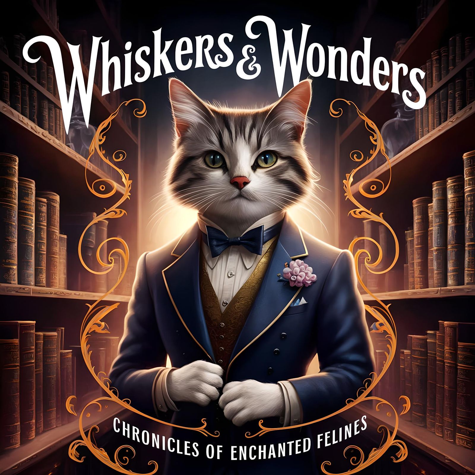 Whiskers & Wonders: Chronicles of Enchanted Felines - AI Generated Artwork - NightCafe Creator