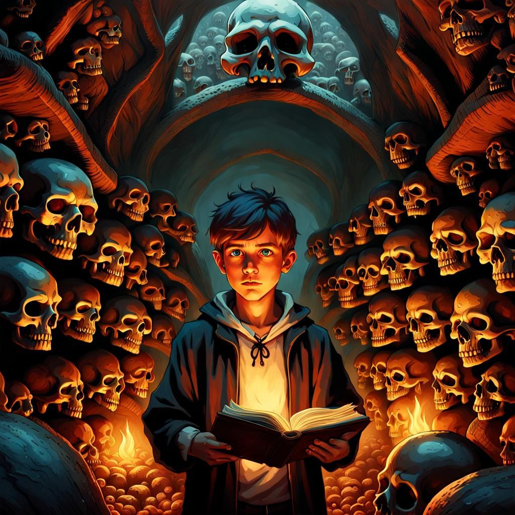 Book cover: The Mystery of the Catacombs - AI Generated Artwork ...