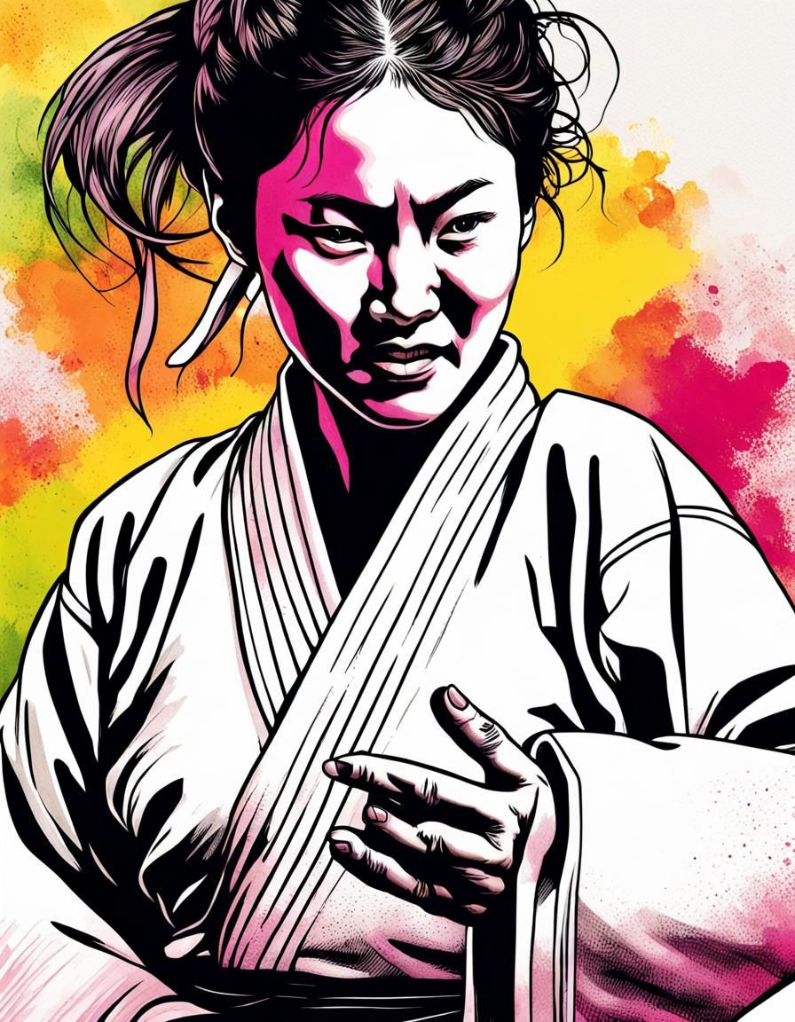 Judo Woman - AI Generated Artwork - NightCafe Creator
