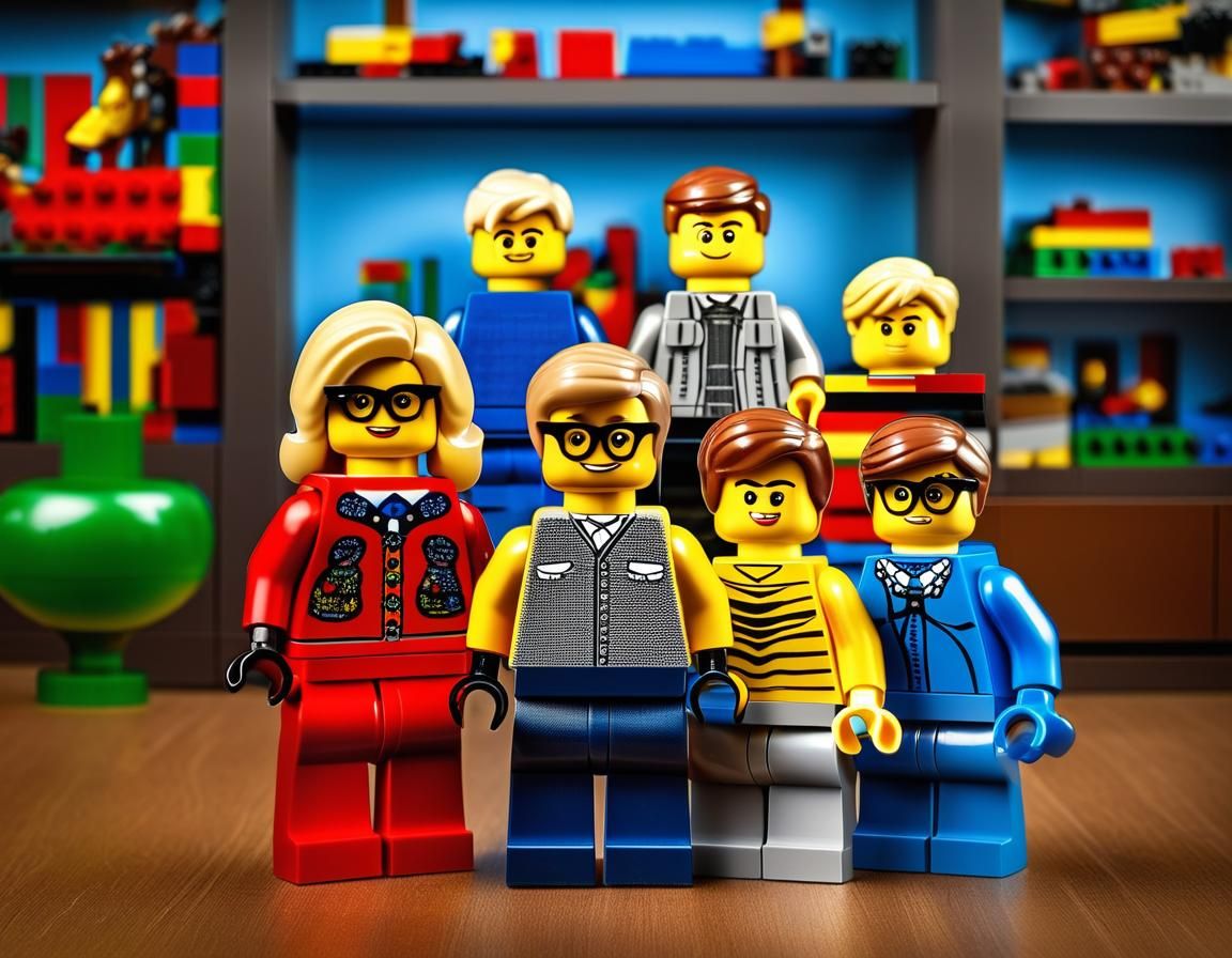Lego Minifigures: Family - AI Generated Artwork - NightCafe Creator