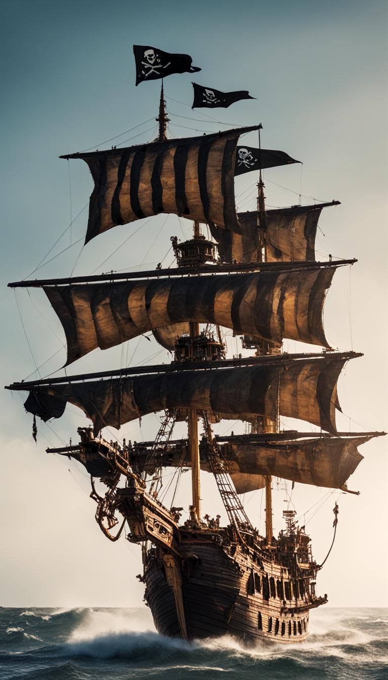 Flying an (elaborate kite that looks like a pirate ship: 1.7) with a ...