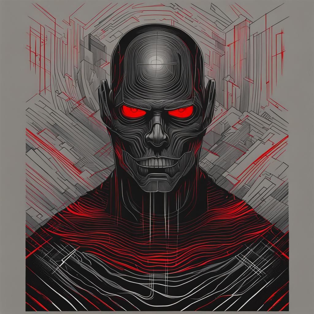 Sinister face: sketch - AI Generated Artwork - NightCafe Creator