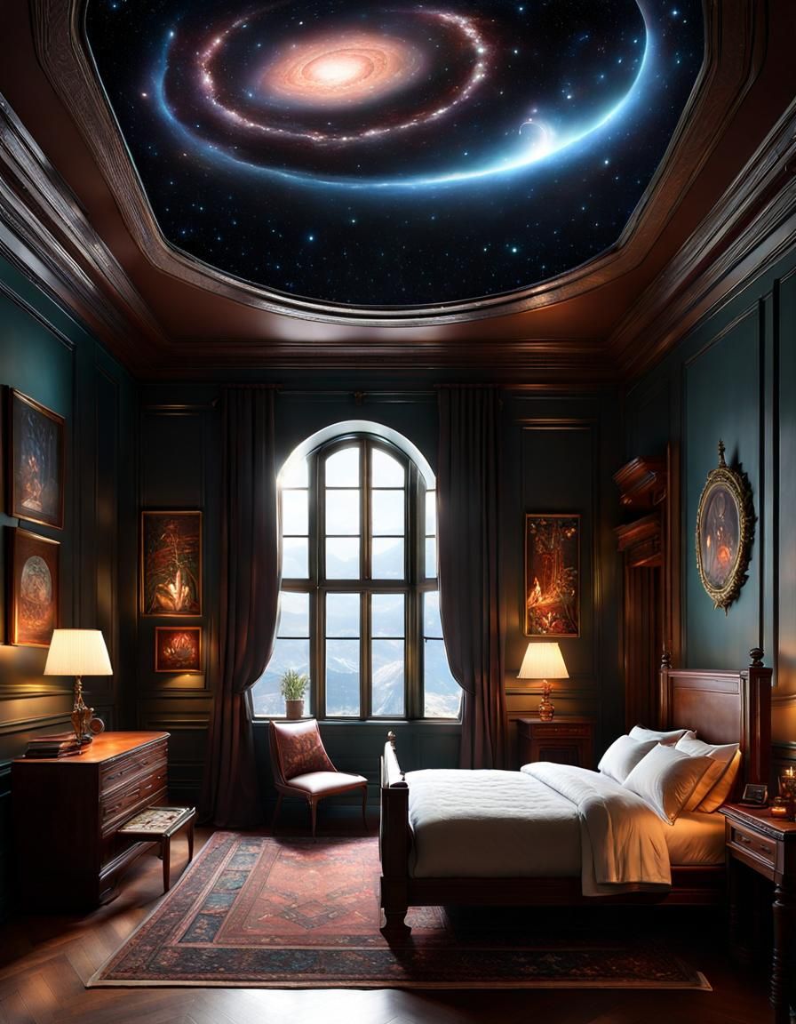 Ceiling Portal to the Cosmos - AI Generated Artwork - NightCafe Creator