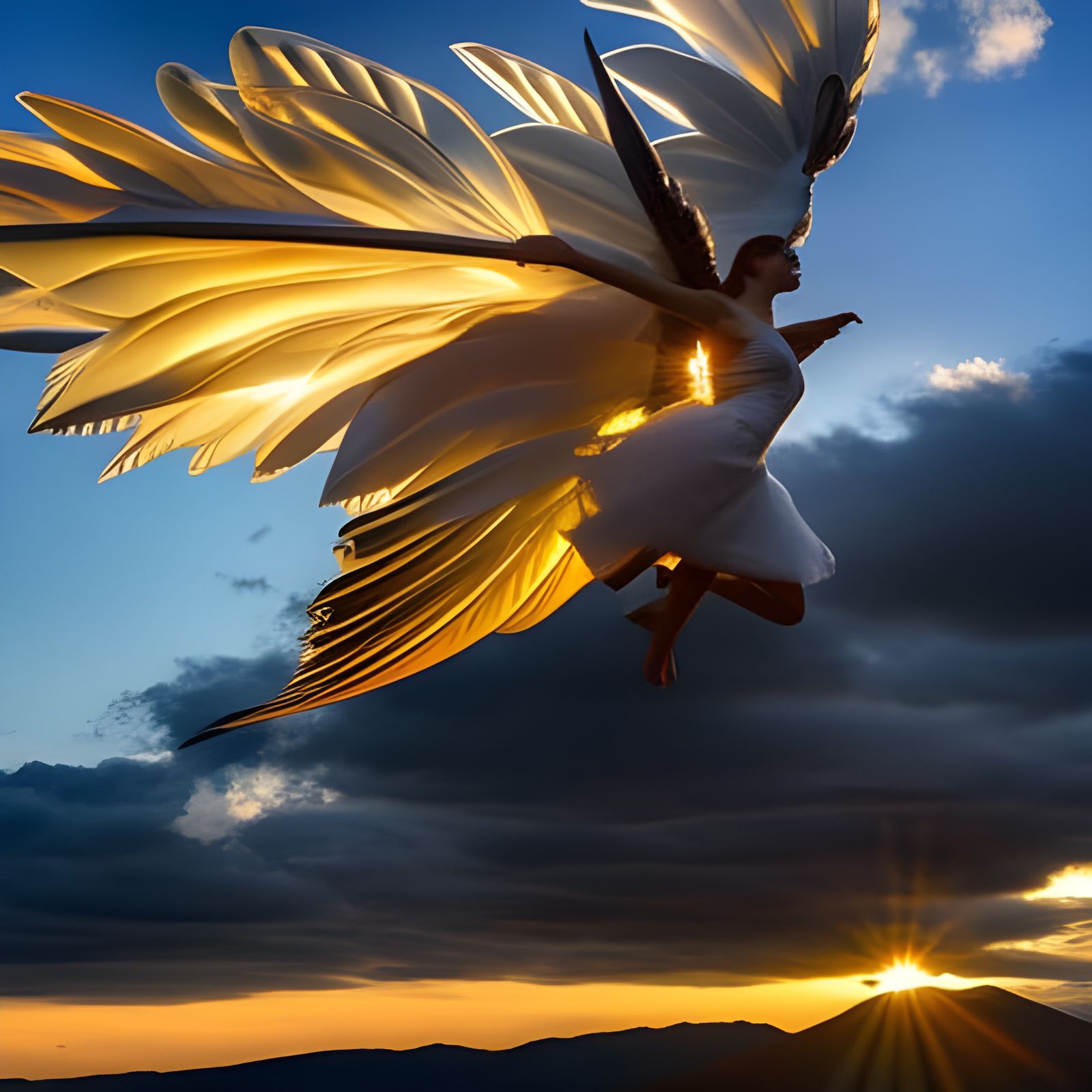 "Flight of Icarus" - AI Generated Artwork - NightCafe Creator