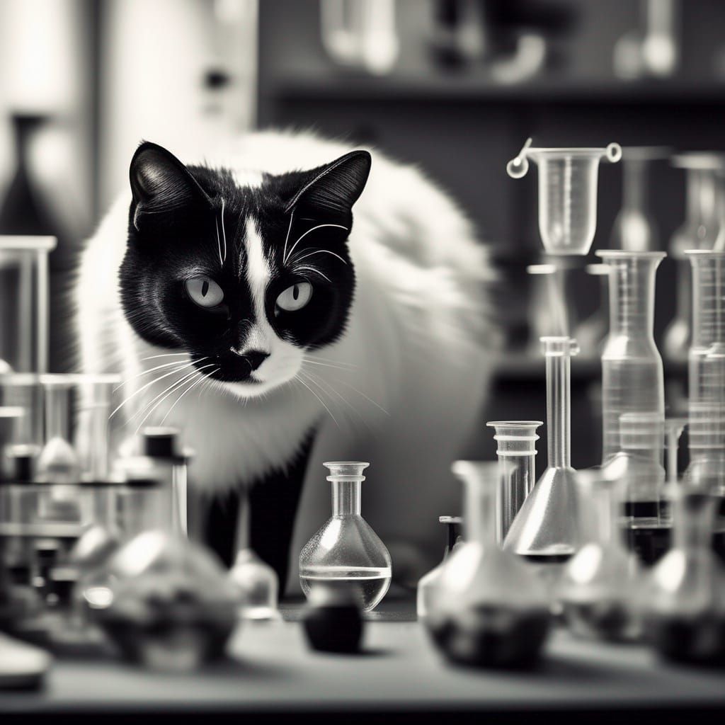 Science Cat - AI Generated Artwork - NightCafe Creator