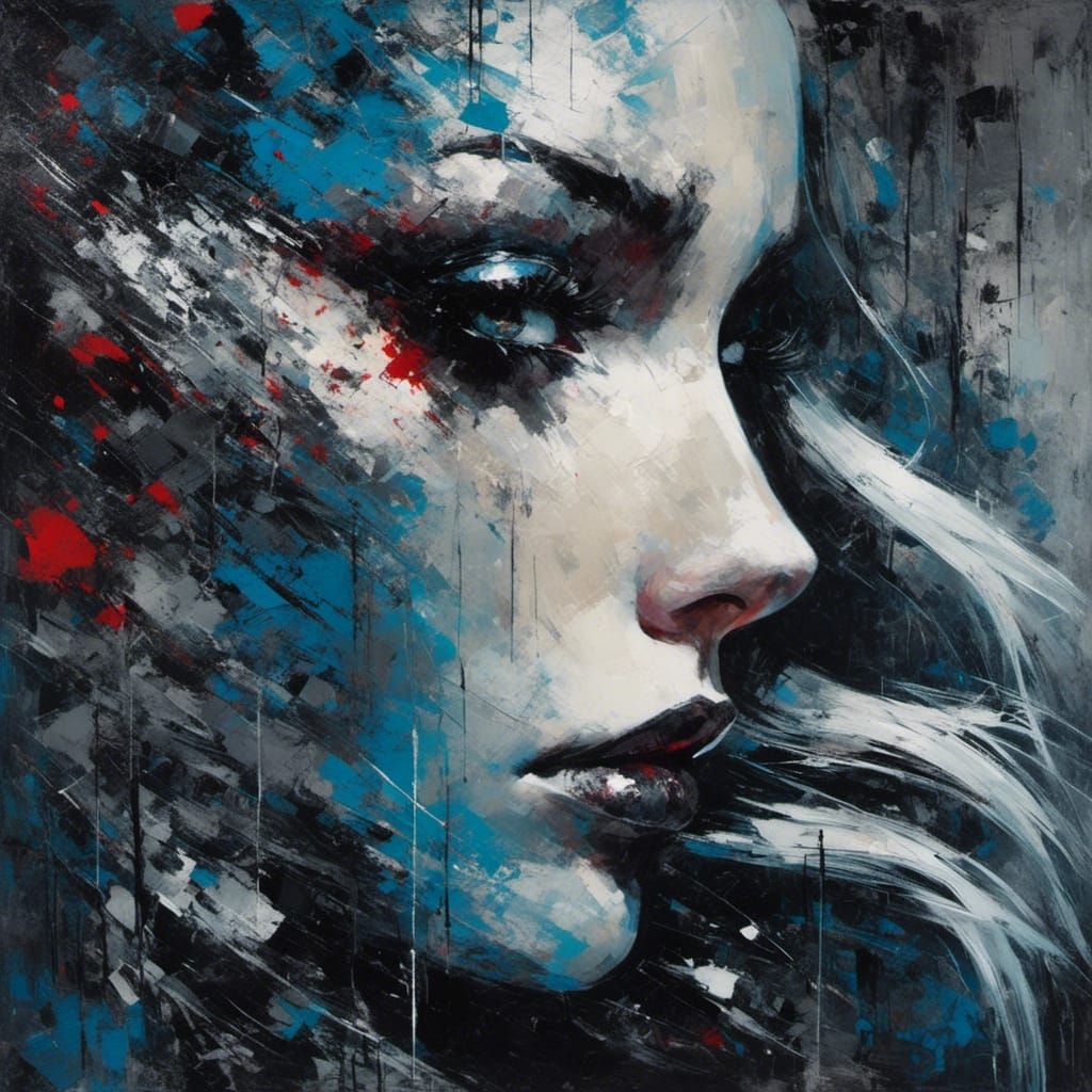 cool punk girl portrait - AI Generated Artwork - NightCafe Creator