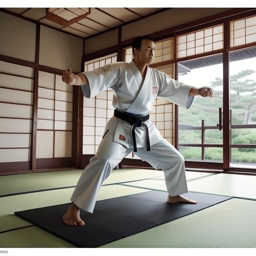 A photo of Mas Oyama, a Japanese martial artist and the founder of ...