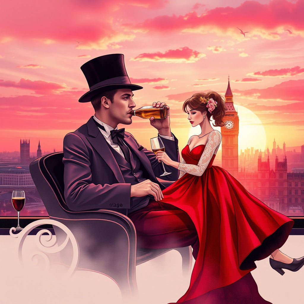 yummy :) - Dapper Gentleman Sips Beer Amidst Victorian Londo...