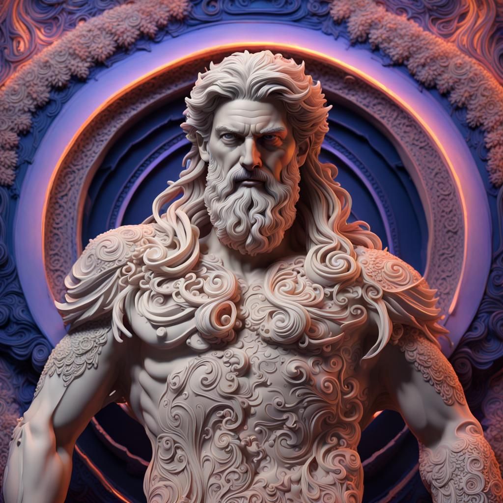 Clay statue of a Greek God - AI Generated Artwork - NightCafe Creator