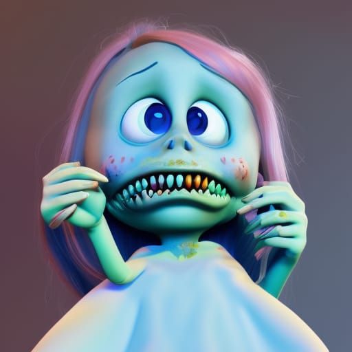 zombie princess - AI Generated Artwork - NightCafe Creator