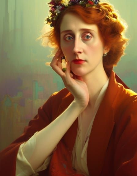 Virginia Woolf - AI Generated Artwork - NightCafe Creator