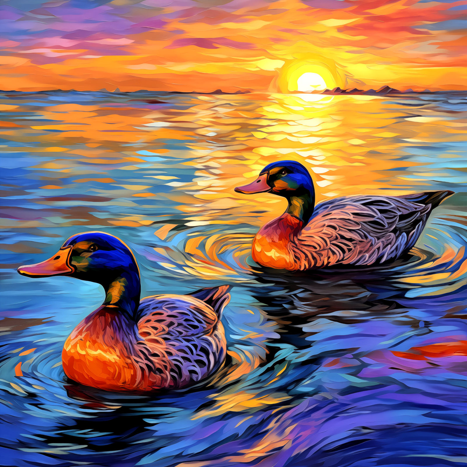 Ducks - AI Generated Artwork - NightCafe Creator