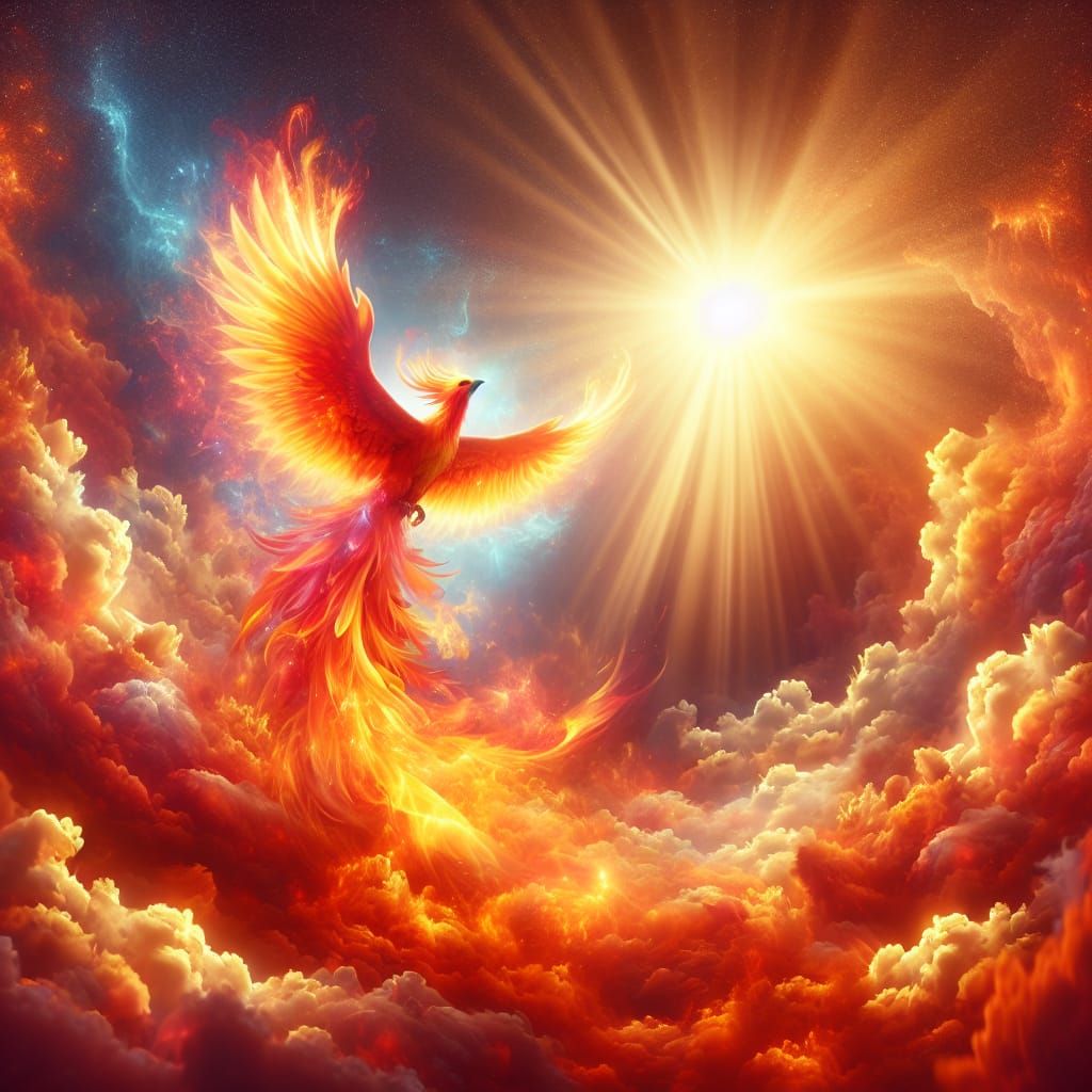 Phoenix Rising - AI Generated Artwork - NightCafe Creator