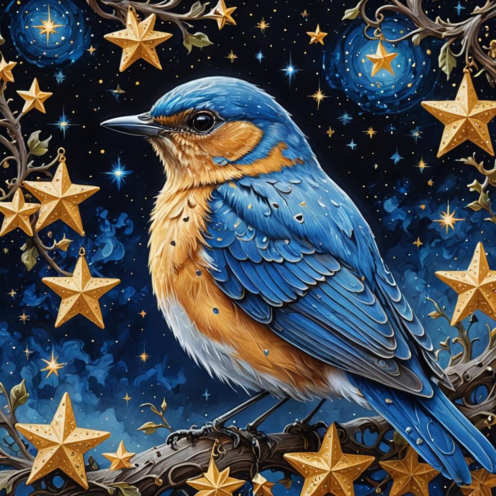 Bluebird - AI Generated Artwork - NightCafe Creator