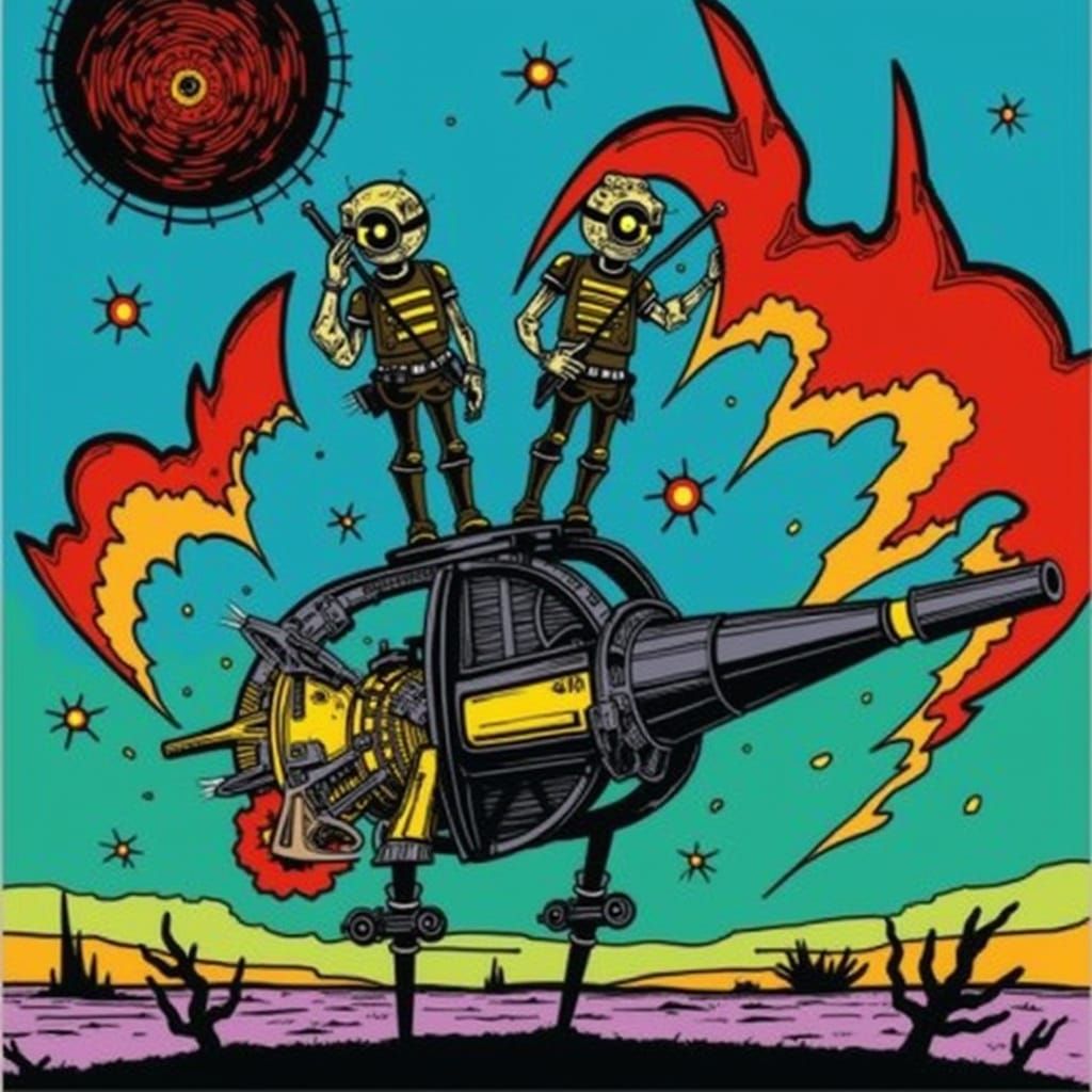 Retro Sci-Fi Pulp Artwork from a Dystopian Mind - AI Art