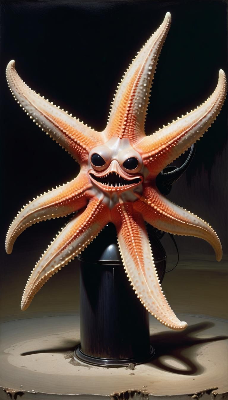 Evil Starfish - AI Generated Artwork - NightCafe Creator