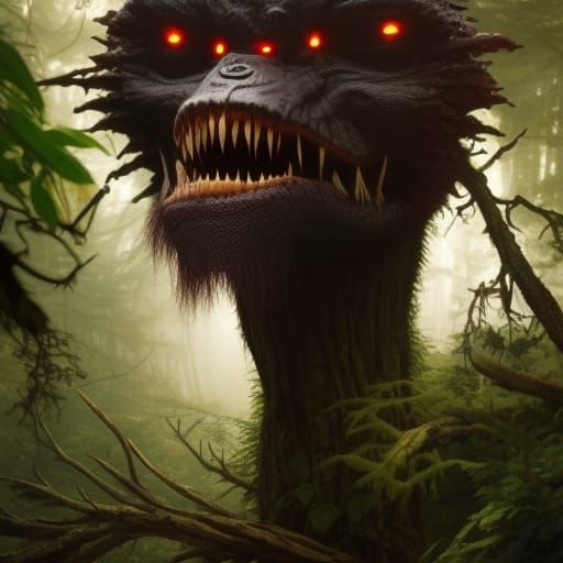 Evil Tree Spirit - AI Generated Artwork - NightCafe Creator