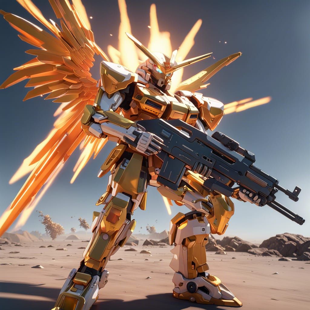 Phoenix Mecha suit Gundam - AI Generated Artwork - NightCafe Creator