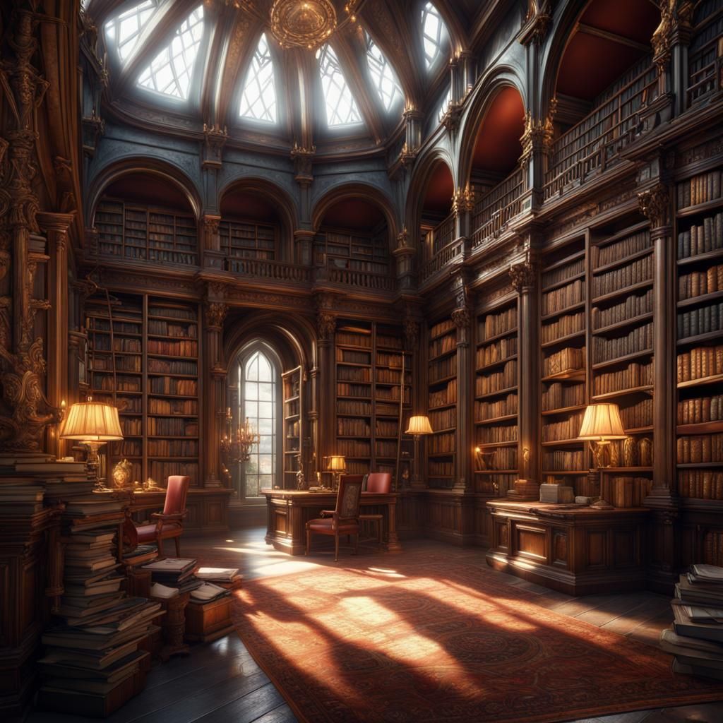 Library - AI Generated Artwork - NightCafe Creator