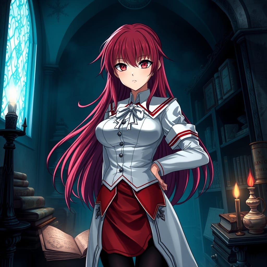 rias gremory from High School DXD - Crimson-Haired President...