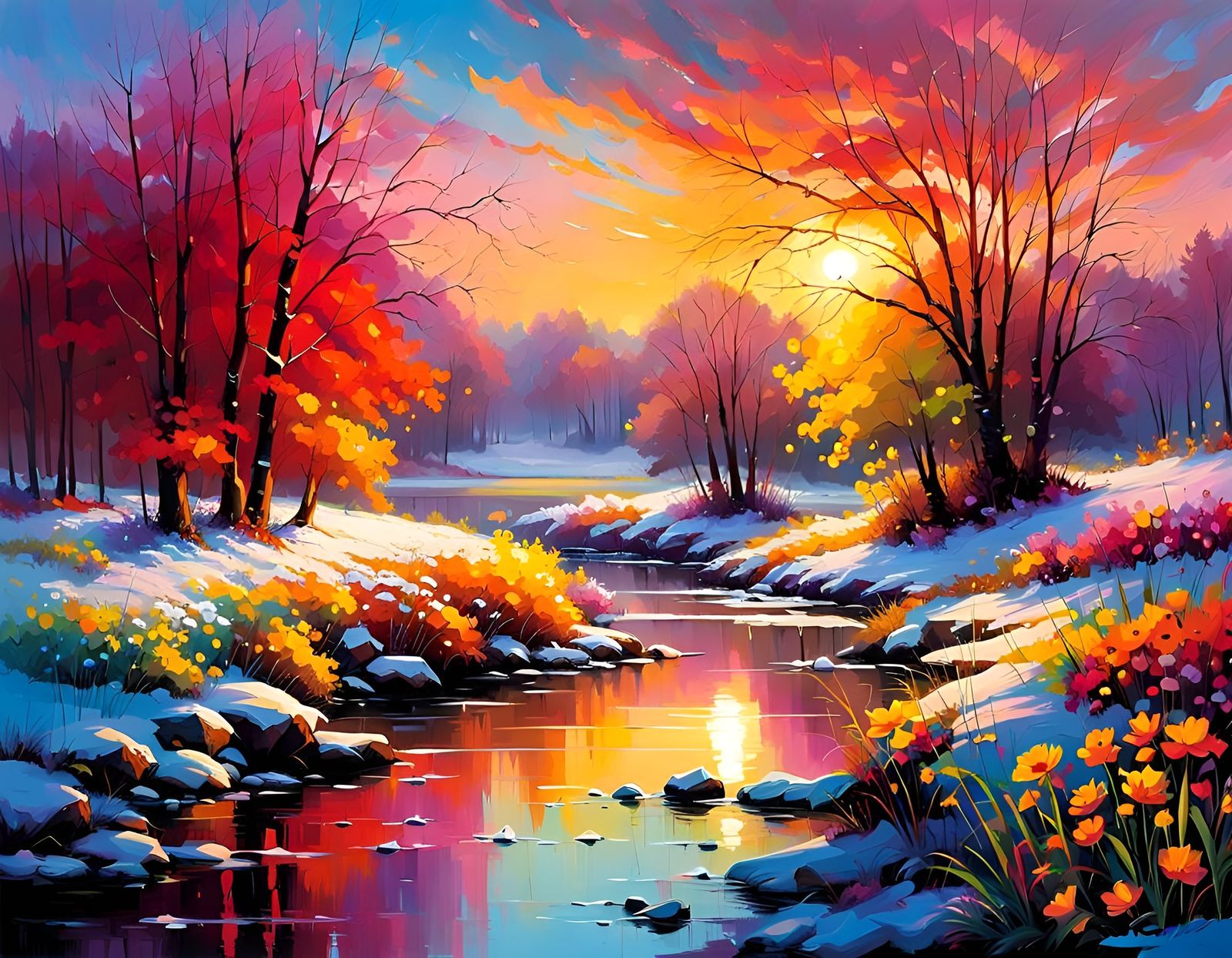 Spring is Springing - AI Generated Artwork - NightCafe Creator