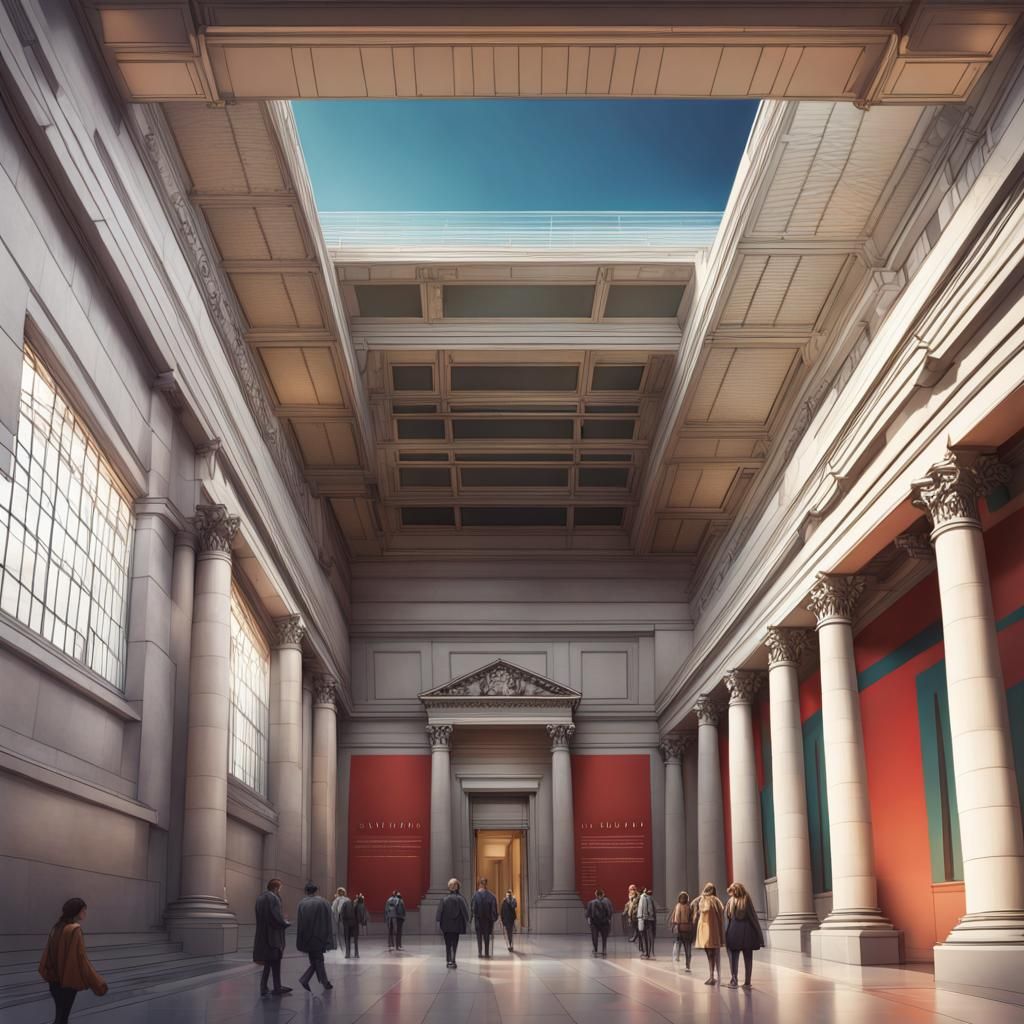 The British Museum building - AI Generated Artwork - NightCafe Creator