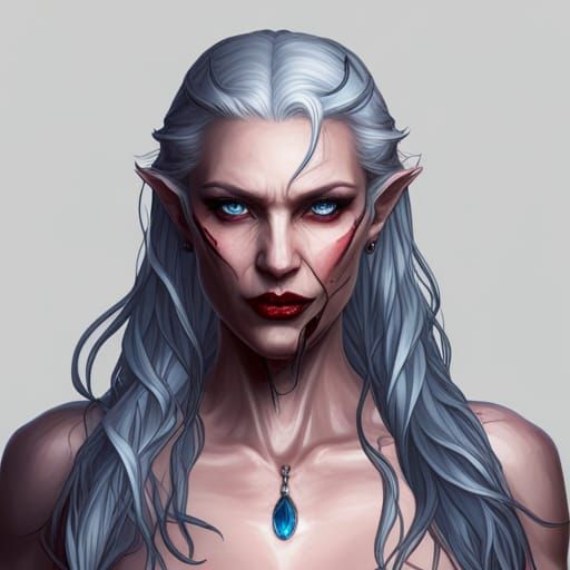 a cold and stunningly beautiful high-born female vampire noble with ...