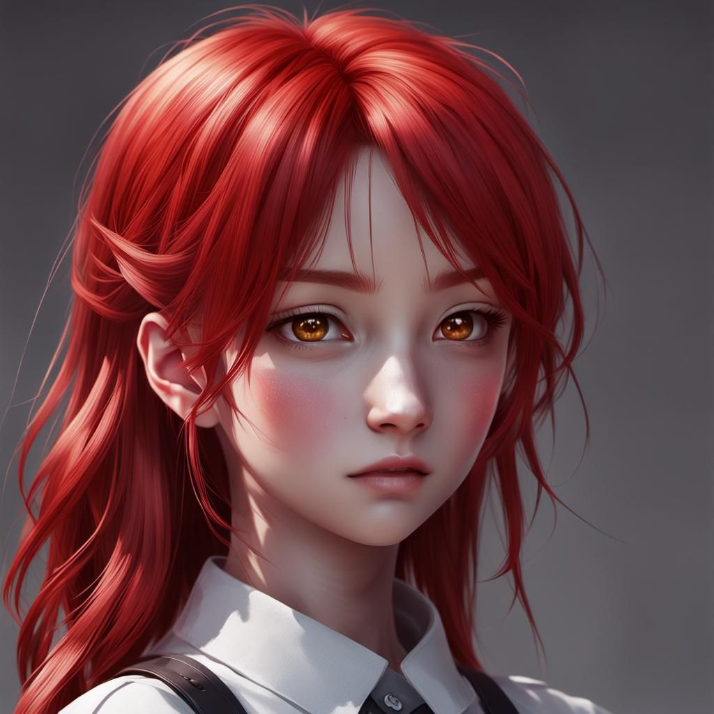 red hair - AI Generated Artwork - NightCafe Creator