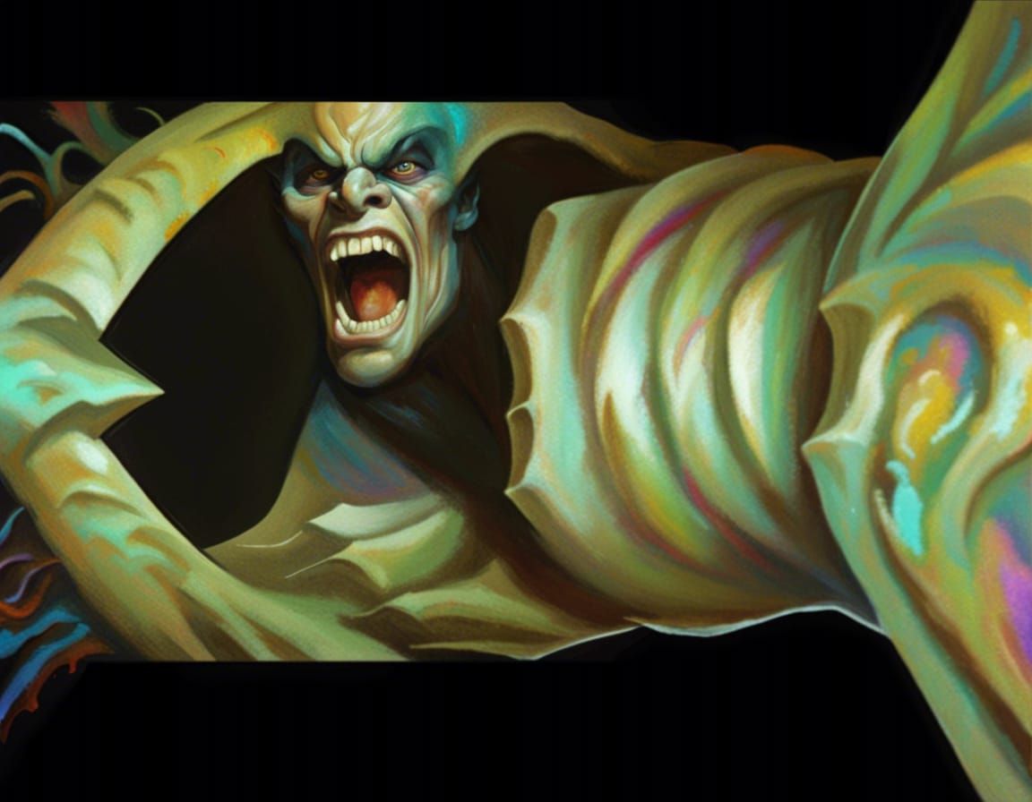 Demon scream - AI Generated Artwork - NightCafe Creator