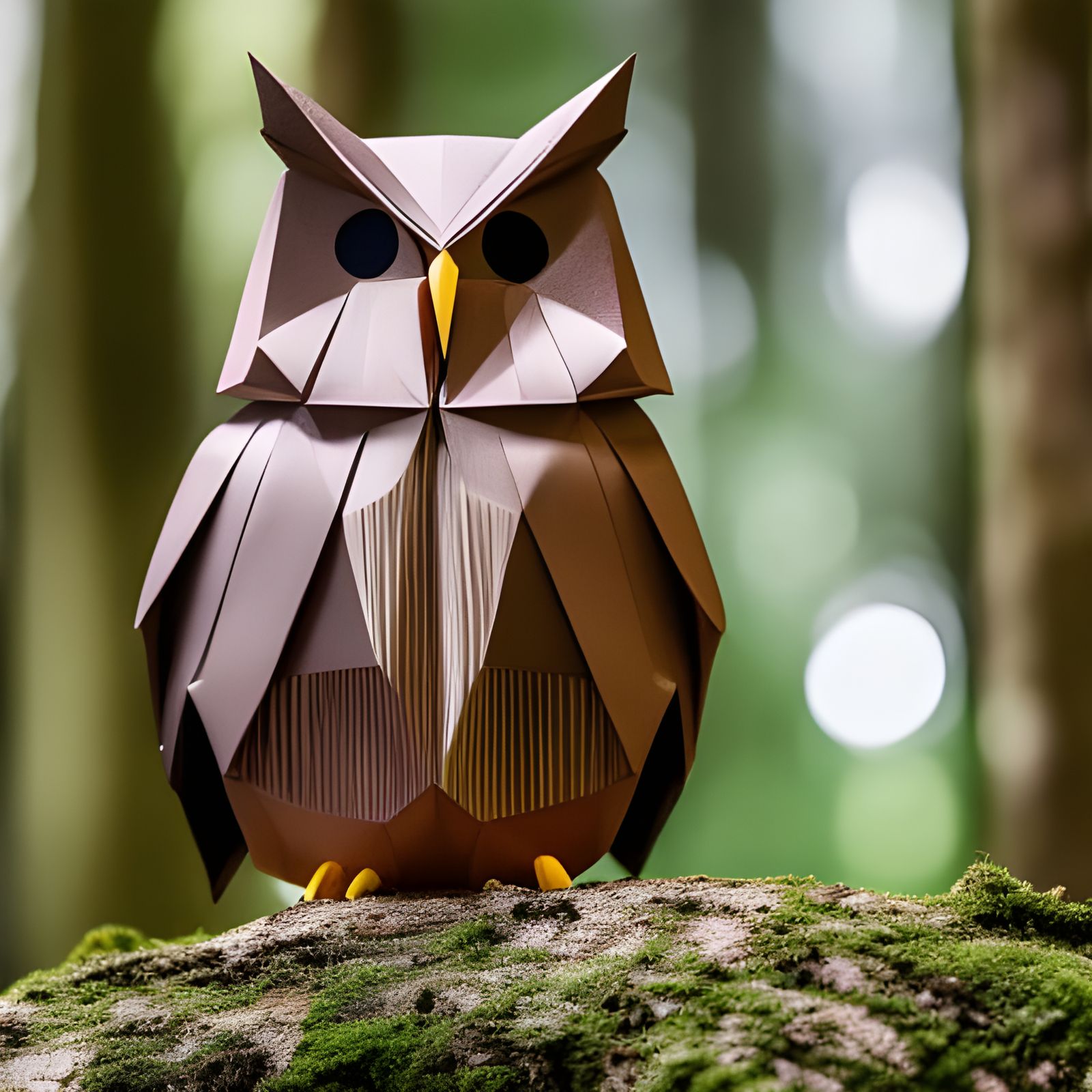 Paper Sculptures Challenge: What a hoot 🦉 - AI Generated Artwork ...