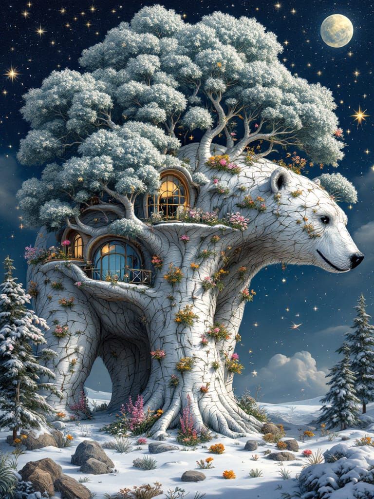 Polar bear tree house - Polar bear tree house