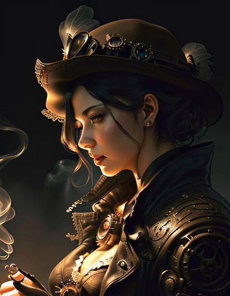 Steampunk Lady III - AI Generated Artwork - NightCafe Creator