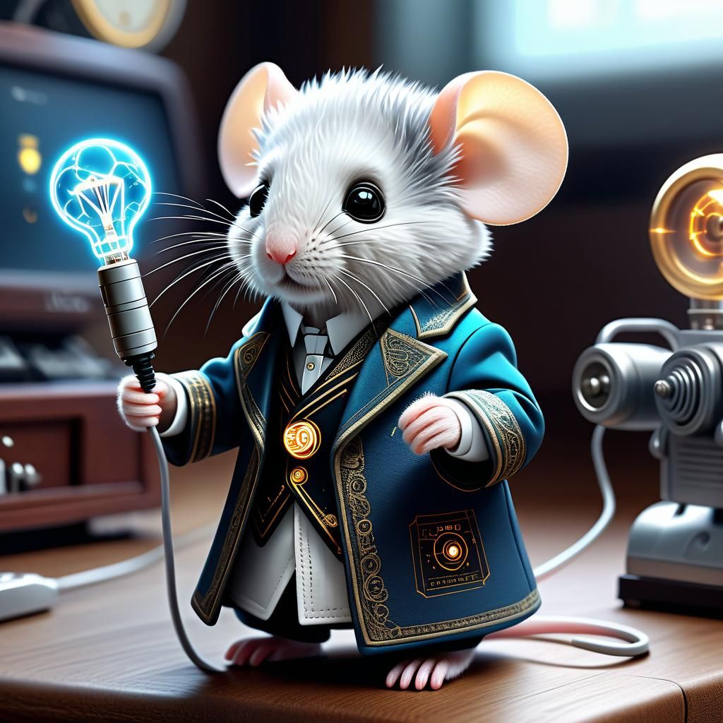 Mouse Tesla - AI Generated Artwork - NightCafe Creator