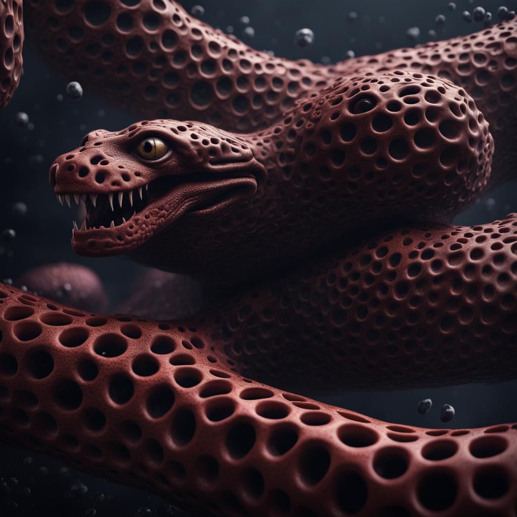 Trypophobia snake - AI Generated Artwork - NightCafe Creator