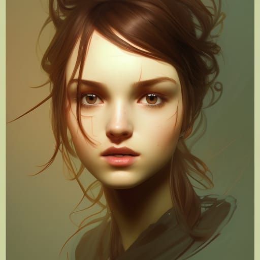 Childlike Woman - AI Generated Artwork - NightCafe Creator