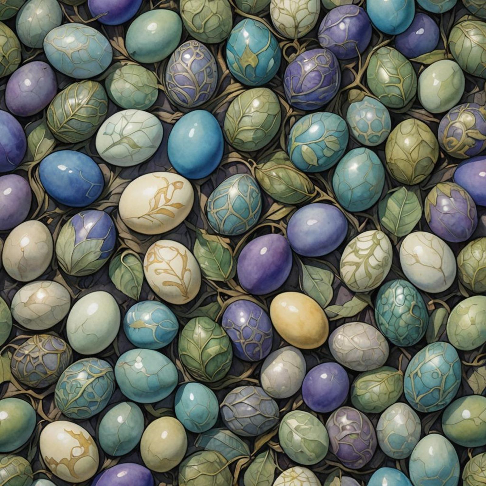 LEAFY BLURPLE cyberpunk Dojo EGGS, Daenerys Targaryen / watercolor, cel ...