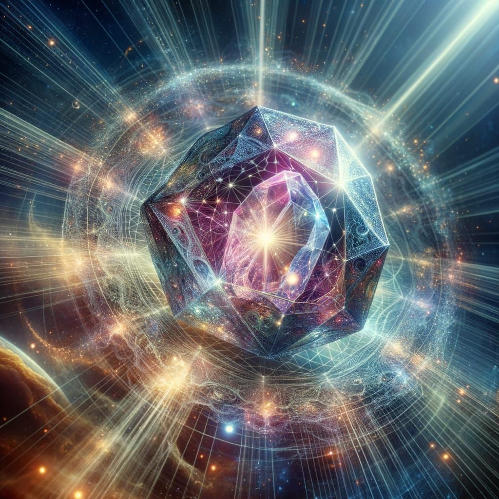 Cosmic Stone - Cosmic Gemstone Radiates Celestial Energy