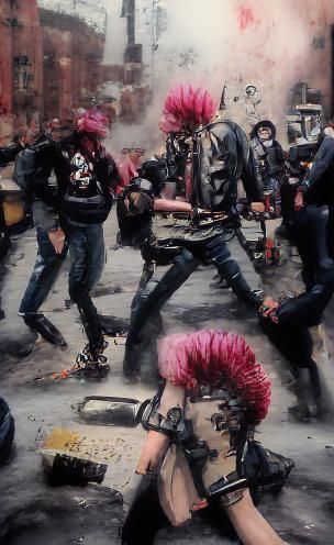 Punk Rock Rioting in the 1980s outside of CBGBs in New York City ...