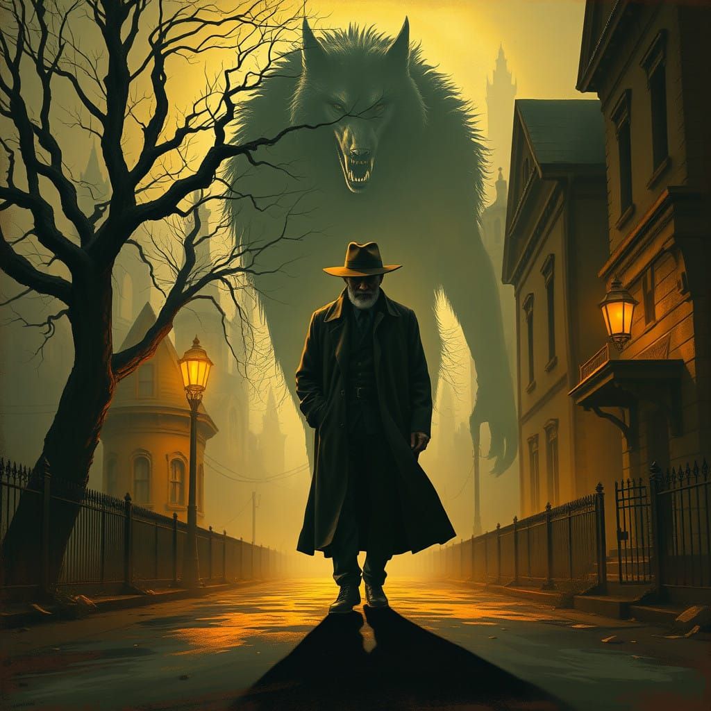 Werewolf shadow - Werewolf Shadow in Moody, Film Noir-Inspi...