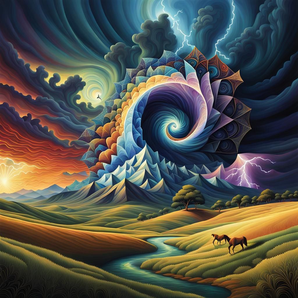 Works of art that convey the meditative qualities of sacred geometry ...