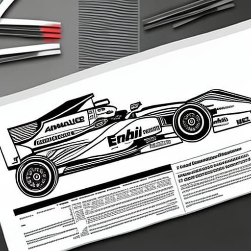 Coloring Book - Formula One - AI Generated Artwork - NightCafe Creator