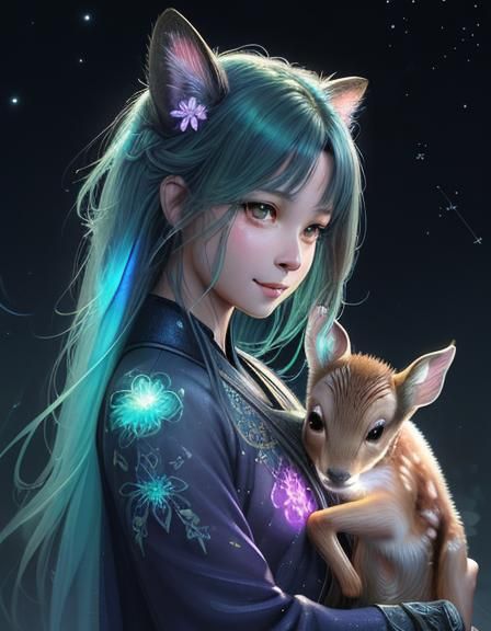 Baby Fawn-cub - AI Generated Artwork - NightCafe Creator