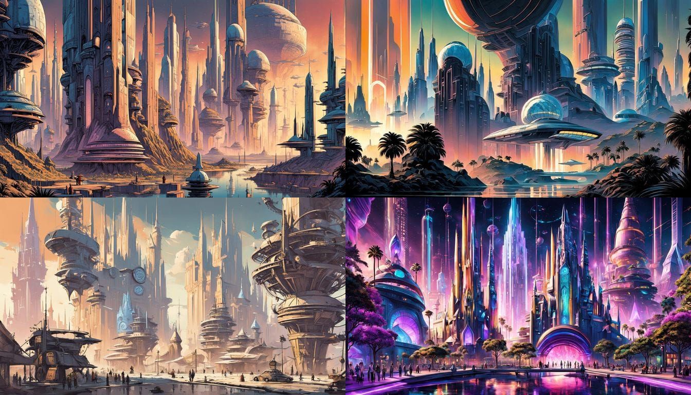 Galactic Orlando on Chandrila: High Republic Era - AI Art