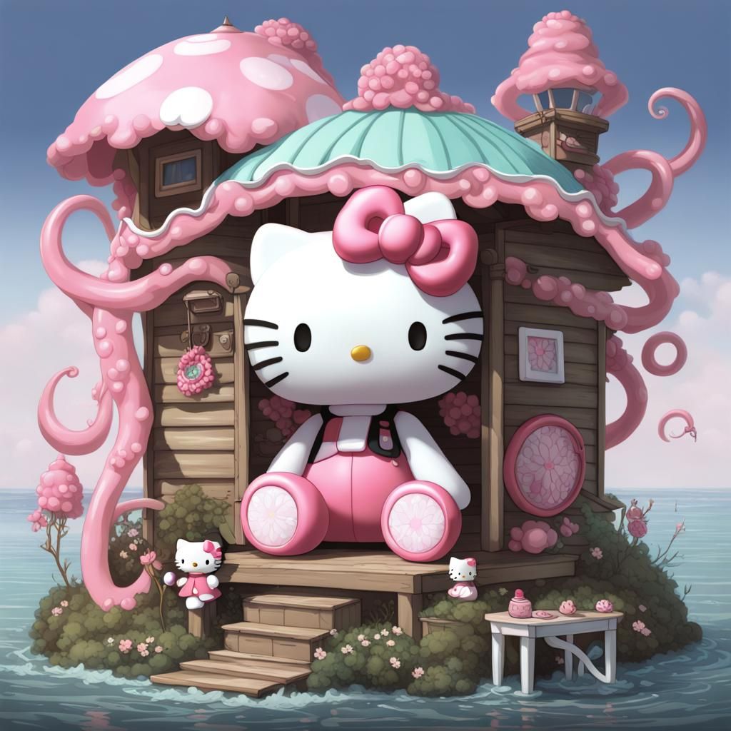 Poor Hello Kitty - AI Generated Artwork - NightCafe Creator