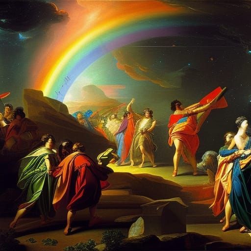 Magical celestial rainbow - AI Generated Artwork - NightCafe Creator