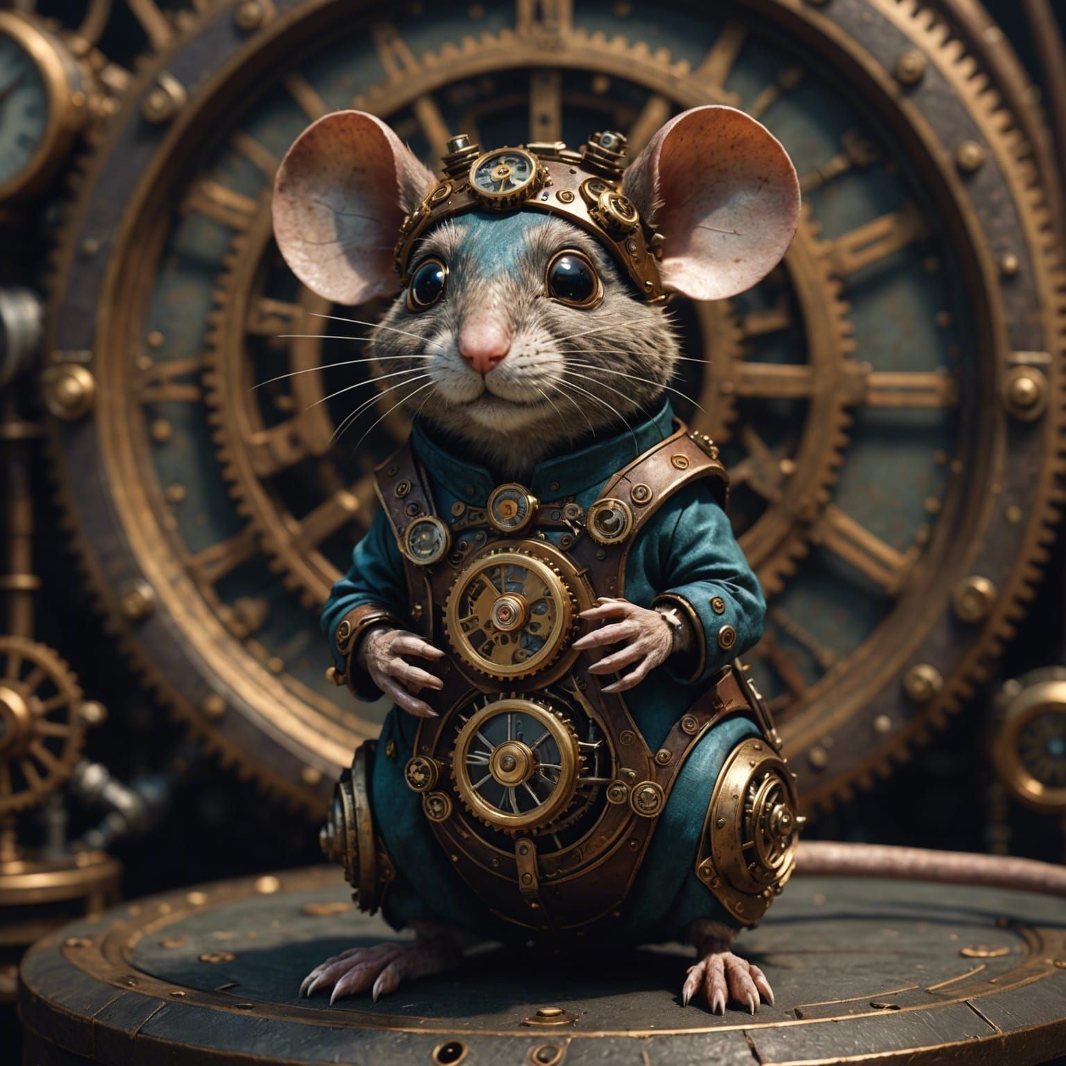 Steampunk Mouse - AI Generated Artwork - NightCafe Creator