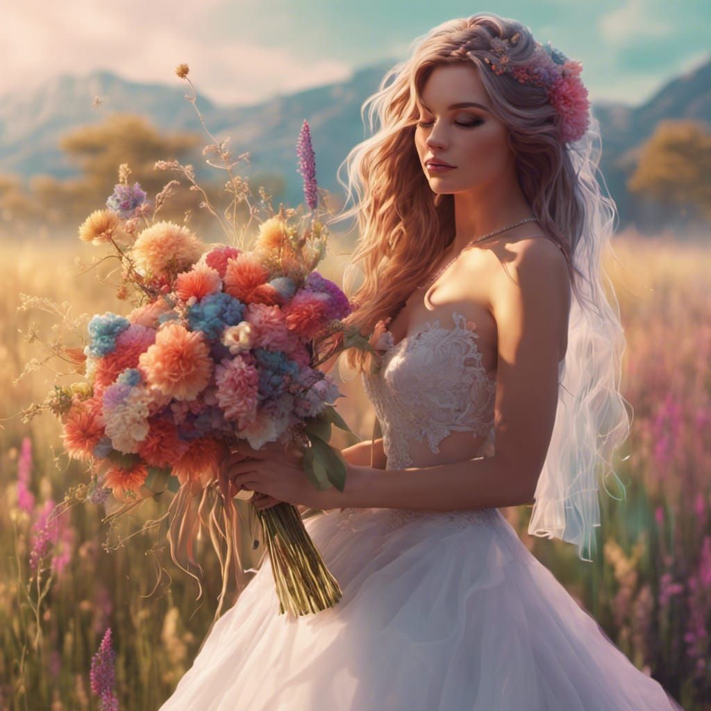 Beautiful Bride - AI Generated Artwork - NightCafe Creator