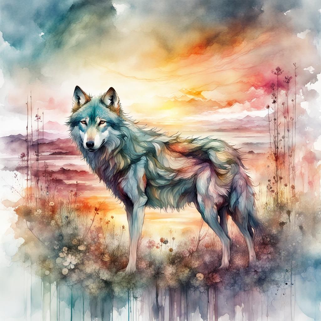 Wolf - AI Generated Artwork - NightCafe Creator