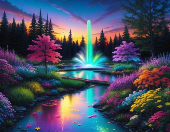 Prompt Assembly Round Two Challenge - iridescent: geyser: alcohol ink ...